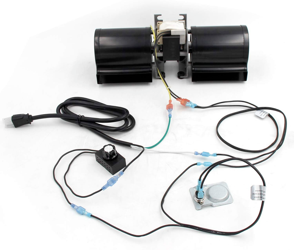 Fireplace Blower Fan Kit w/ Ball Bearings Motor for Heat N Glo Quadra ...