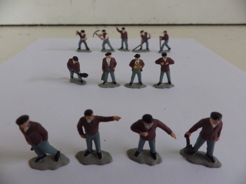 Model Railway People Workmen Crew L.M.S 13 hand painted Dapol Figures ...