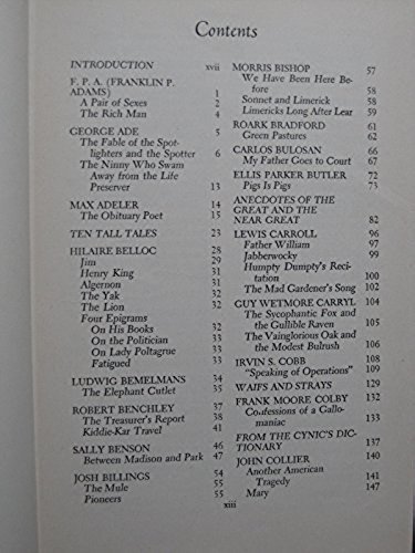 A Treasury of Laughter,: Consisting of Humorous Stories, Poems, Essays ...