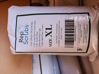 (6 Pack) Repscrubs 596267-DLS-RSxl Rep Scrubs, Size XL New | eBay