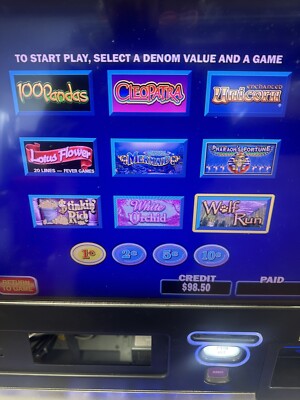 IGT AVP MULTI GAME WORKING SLOT MACHINE. POWER AND PLAY WITH TICKET ...