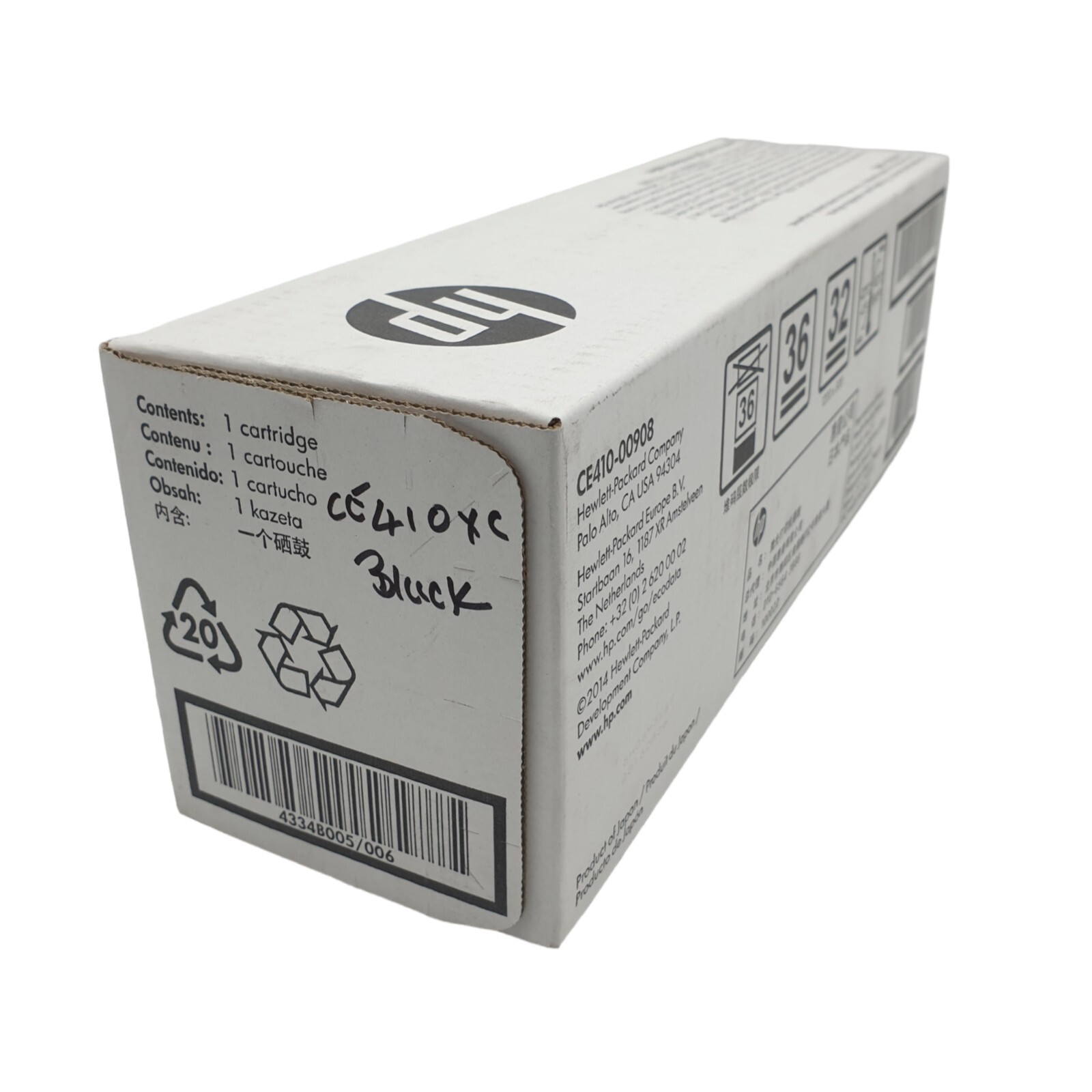 Original HP 305x Black LaserJet Toner Cartridge CE410XC for sale online ...