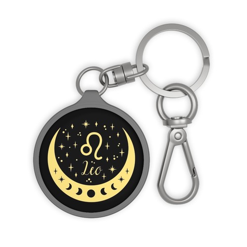Leo Zodiac Keyring Keychain Horoscope Astrology Keychain Purse Dangle ...