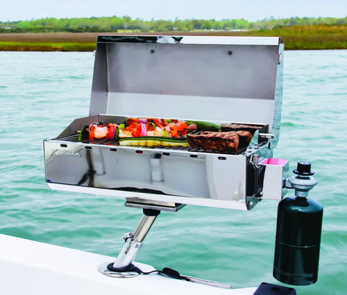 Portable Boat Gas Grill + Mount Accessories Marine BBQ Sailboat ...