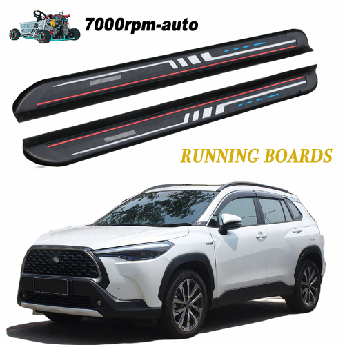 2PCS Running Boards Fits For Corolla Cross 2020-2024 Side Step Nerf Bar ...