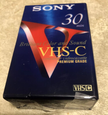 SONY VHS-C Camcorder Videocassette Premium Grade Color and Sound 2 Pk ...