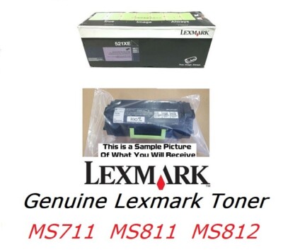 Mostly New Genuine Lexmark 521XE Toner MS711 MS811 MS812 52D1X0E SEALED ...