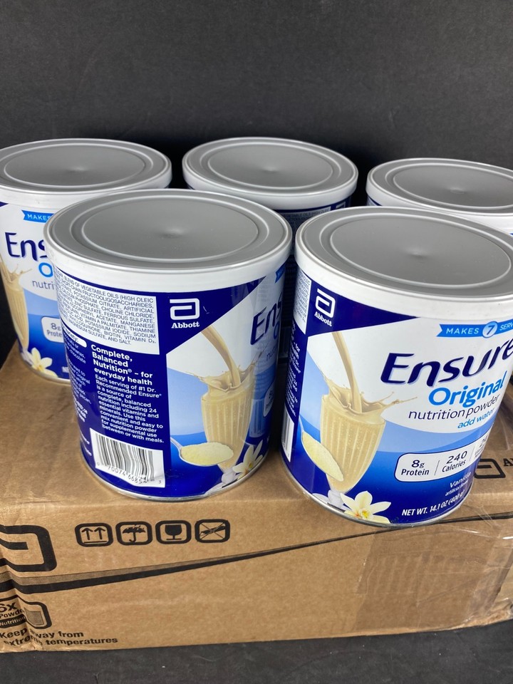Ensure Original Vanilla Nutrition Powder Meal Replacement Protein 14.1 ...