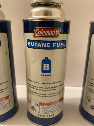 3 pack- Coleman Butane Canister for Portable Appliances & Stoves 8.8oz ...