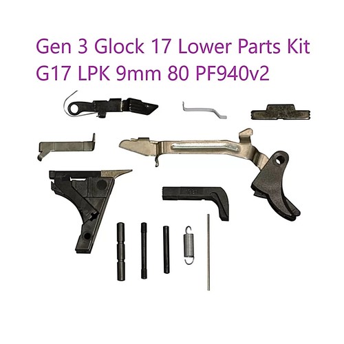GLOCK 17 LOWER PARTS KIT COMPLETE LPK G 17 Poly Trigger FOR GLOCK G17 ...