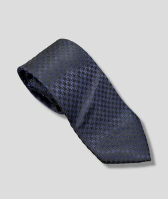 Nick Graham Men's Blue Houndstooth Slim Skinny Tie Dress Necktie 60 x 3 ...