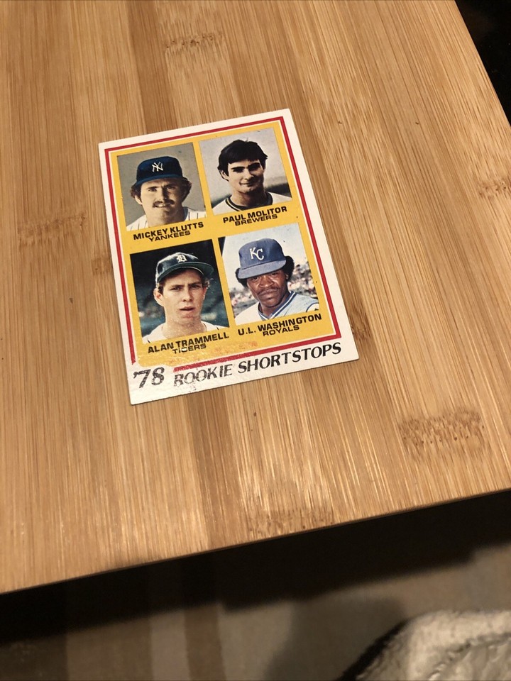 1978 Topps #707!Rookie Shortstops Trammell/Molitor Klutts/Washington Ex ...