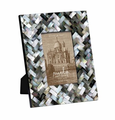 Mela Artisans Perla Photo 4" x 6" Grey Frame P1924 | eBay