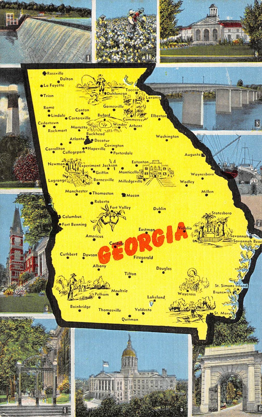 Georgia Map With Cities