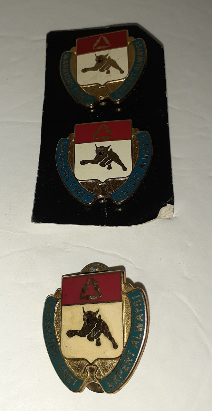 Lot of 3 US ARMY SPECIAL TROOPS BATTALION, 1ST BCT, 3ID UNIT CREST Pre ...