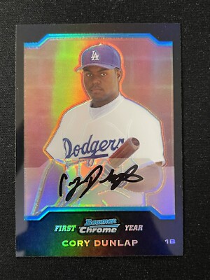 2004 Bowman First Year Cory Dunlap Rafractor Auto | eBay