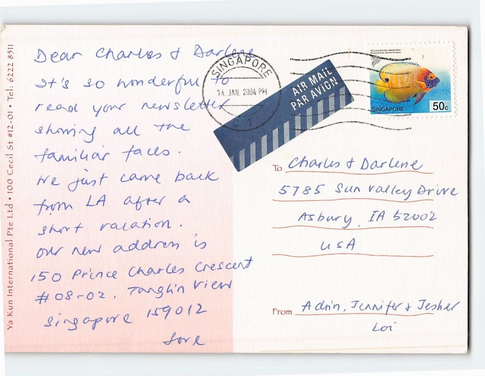 Postcard A Platter of God's Blessings To You Ya Kun Kaya Toast Ad | eBay