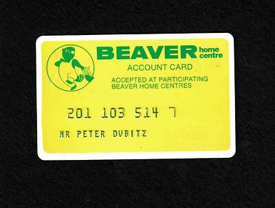 Vintage Defunct Canadian Beaver Hardware Store Credit Card | eBay