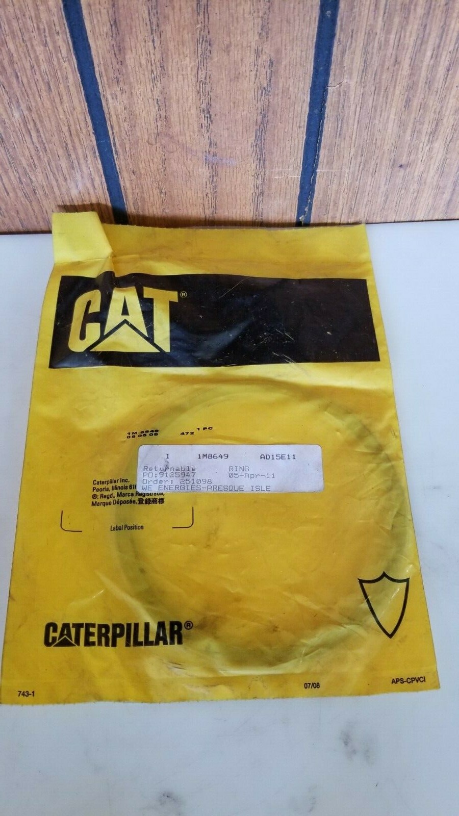 Caterpillar / CAT Internal Snap Ring, 1M-8649 | eBay