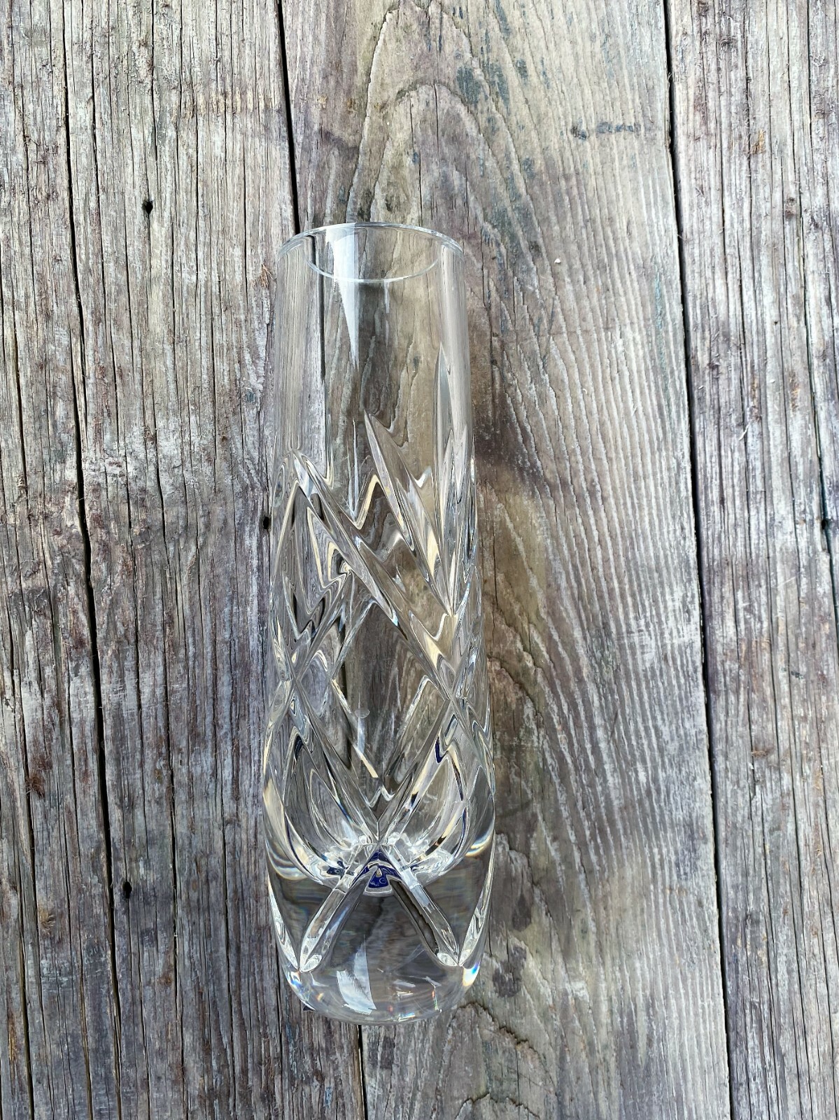 ROGASKA FINE DIAMOND CUT CRYSTAL VASE, SLOVENIA, KATHY IRELAND ...