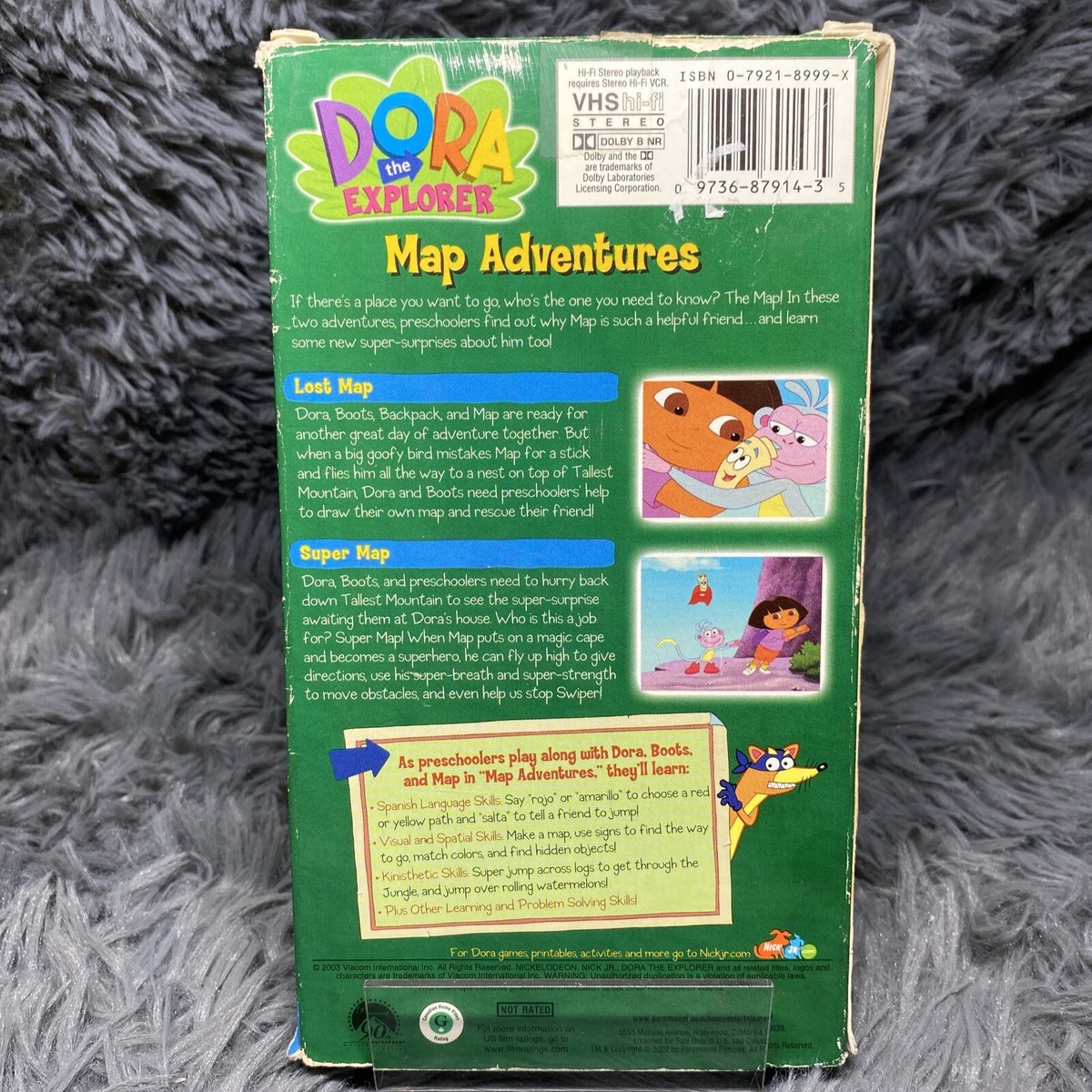 Dora the Explorer: Map Adventures / VHS / Hi-fi Stereo / Dolby / 2 ...