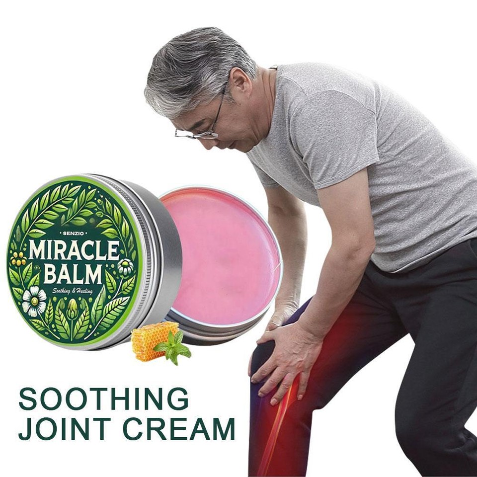 4Pcs Senzio-Miracle Balm,New Soothing Joint Cream for Back,Hands,Feet ...