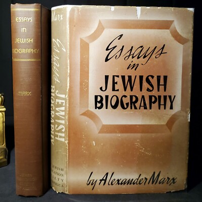 Essays in Jewish Biography by Alexander Marx. (1948, Hardcover). | eBay