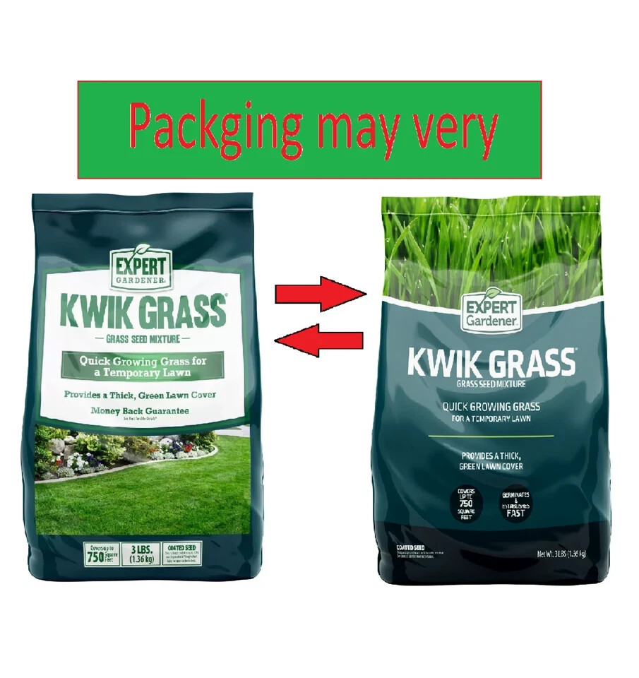 Expert Gardener Kwik Grass Seed Mix, for Sun to Partial Shade, 3 lb. | eBay