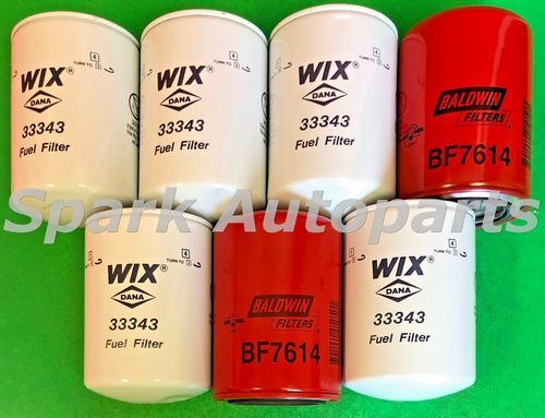 Lot of 7 Fuel Filters WIX 33343 BALDWIN BF7614 For NISSAN NP300, GMC ...