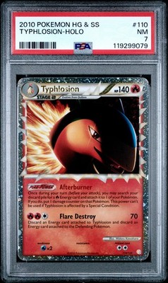 2010 POKEMON HEARTGOLD SOULSILVER TYPHLOSION PRIME #110 ULTRA PSA 7 NM ...