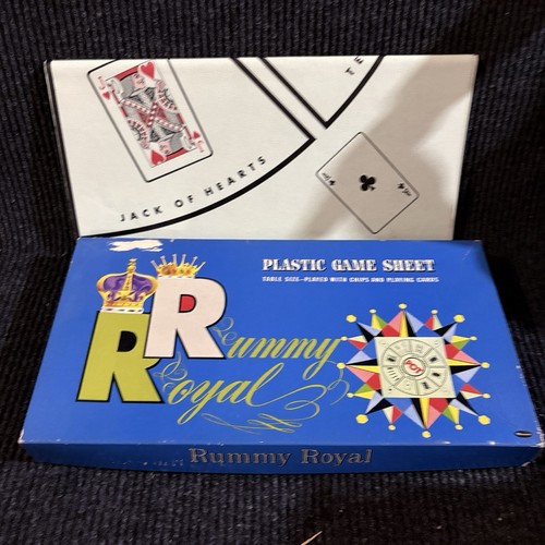 Vintage Rummy Royal Game Sheet Large Mat Whitman Co 1937 Tripoley ...