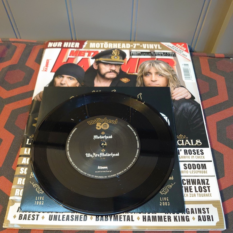 Motorhead Metal Hammer With Exclusive Live Vinyl 7" Single Excellent ...