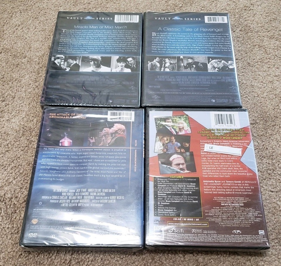 Lot 13 Vintage Sci-Fi Horror B Movie DVDs Mostly New Monstors Horror ...