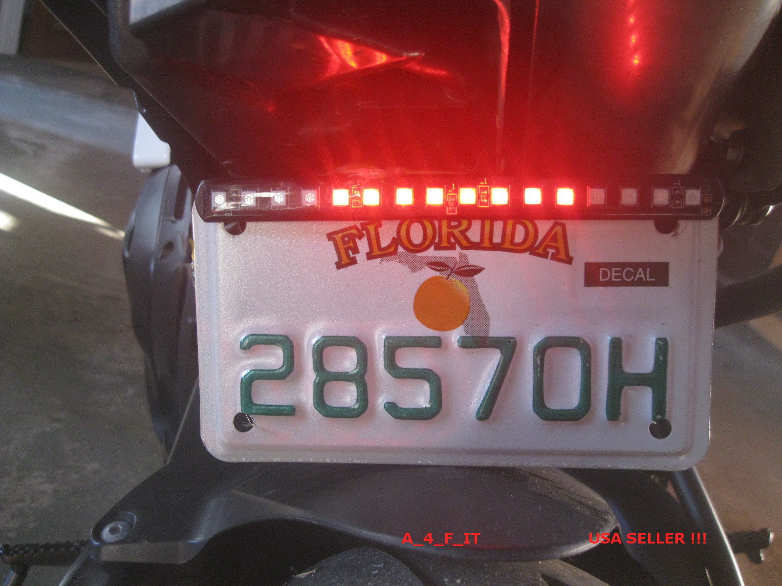 MOTORCYCLE INTEGRATED LED TURN SIGNAL BLINKER LIGHT STRIP Flex ., | eBay
