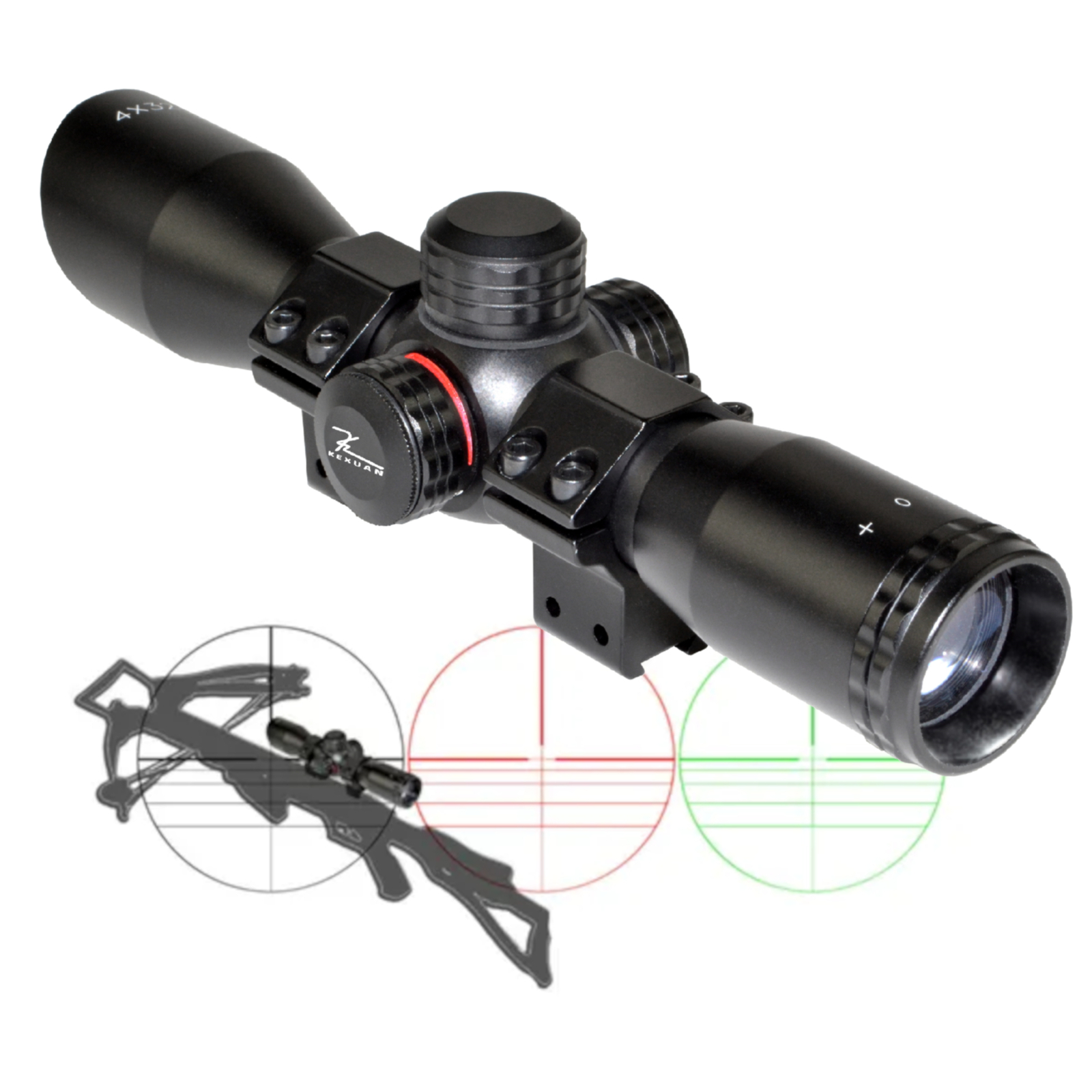 4X32 CROSSBOW Scope W Picatinny Rings Reticle Illumination Clear Glass 4x32-crossbow-scope-w-picatinny-rings-reticle-illumination-clear-glass