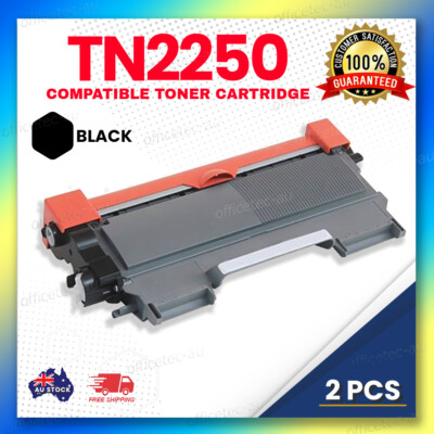 2 Compatible Toner Cartridge TN2250 TN2230 for Brother DCP7060 HL2242 ...