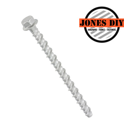 CONCRETE THUNDER BOLT SCREW HEX HEAD MULTI FIX ANCHOR FIXINGS MASONRY ...