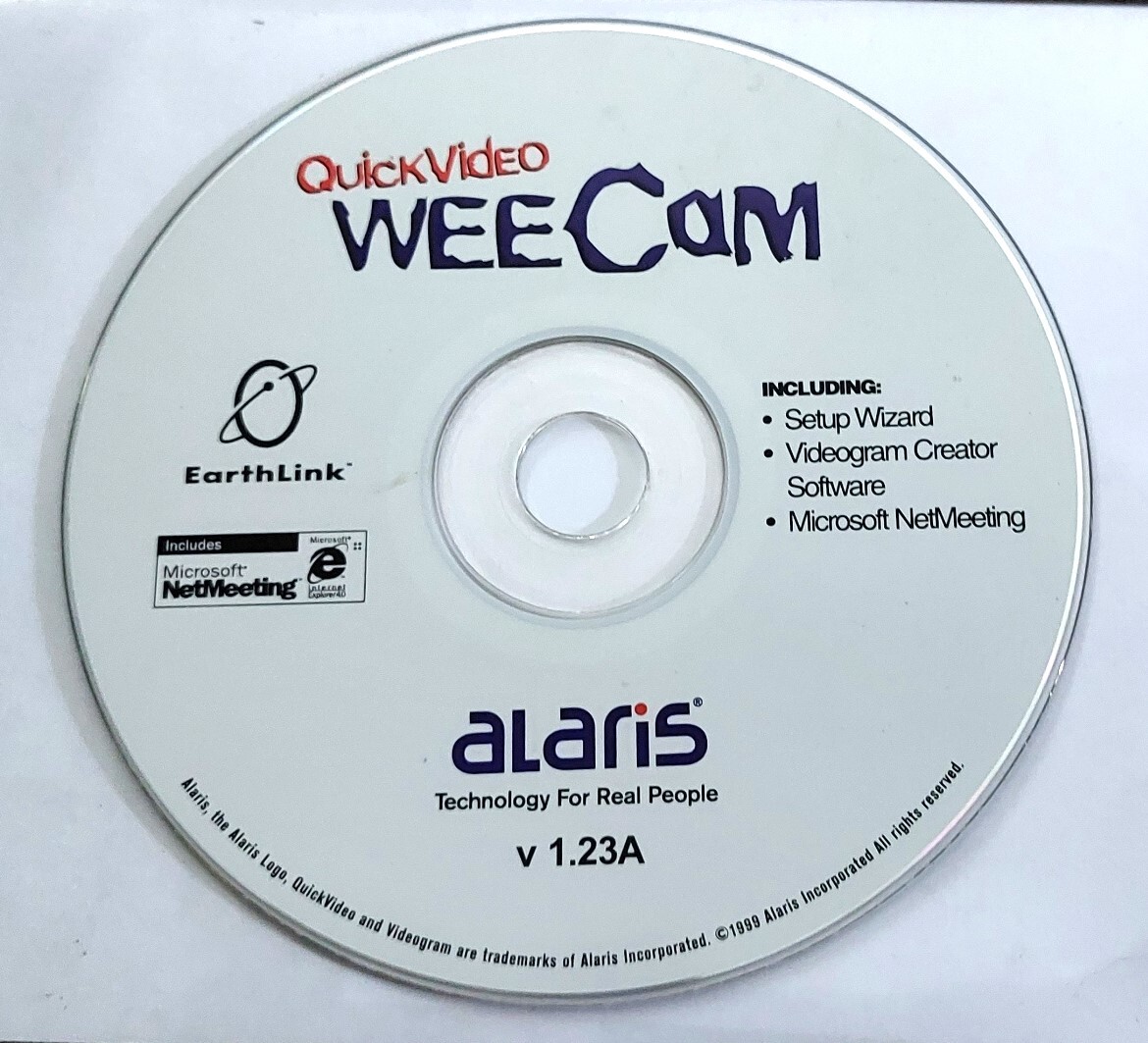 Quickvideo WeeCam ALARIS Earthlink CD-ROM PC DISK ONLY No Art, Case or ...