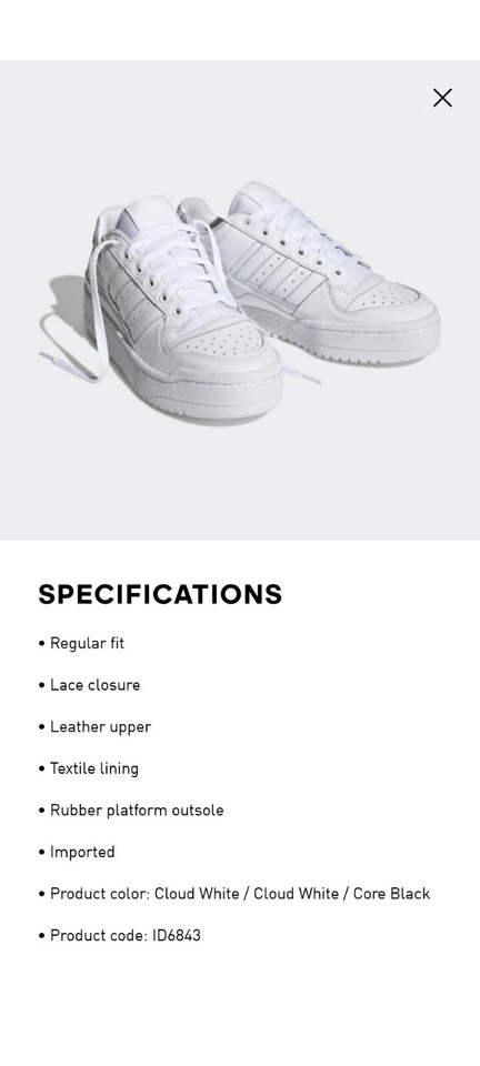 Adidas Forum Bold Stripes Shoes Id6843 | eBay