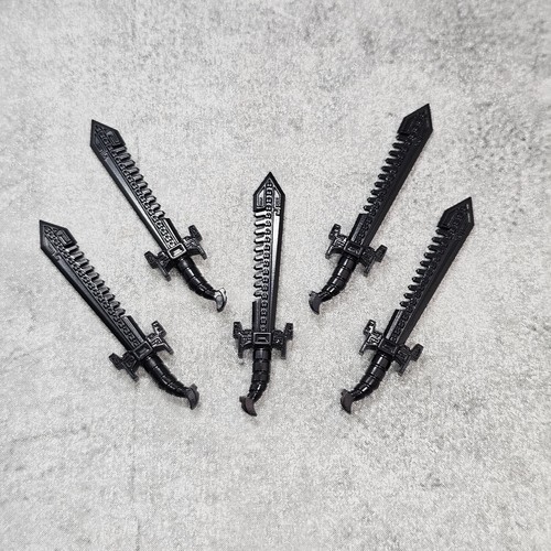 5pack Serrated Sword Blocks Weapons Accessories for Minifigure A51019 ...