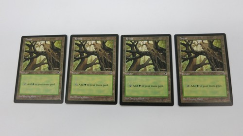 4x FOREST TEMPEST BASIC LAND MTG MAGIC THE GATHERING BASIC LAND X4 NM ...