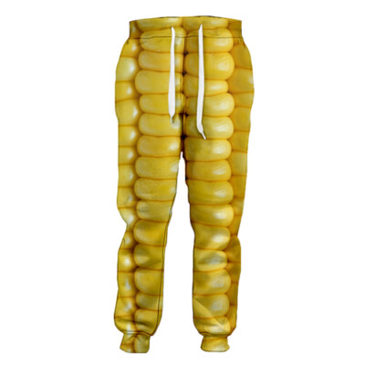 Yellow Corn Sport 3D Print Casual trousers Men Women Sweatpants Jogging ...