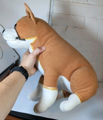 LARGE Boxer Plush Stuffed Animal Brown Dog Vintage Realistic Life Size ...