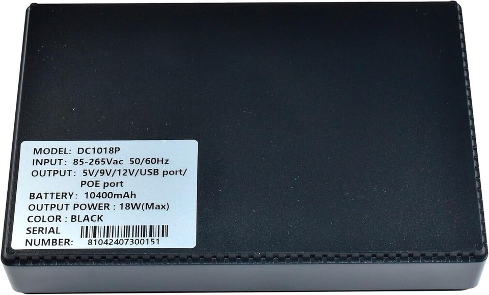 Mini UPS Battery Backup for Wifi Router 18W, Rechargeable Surge ...