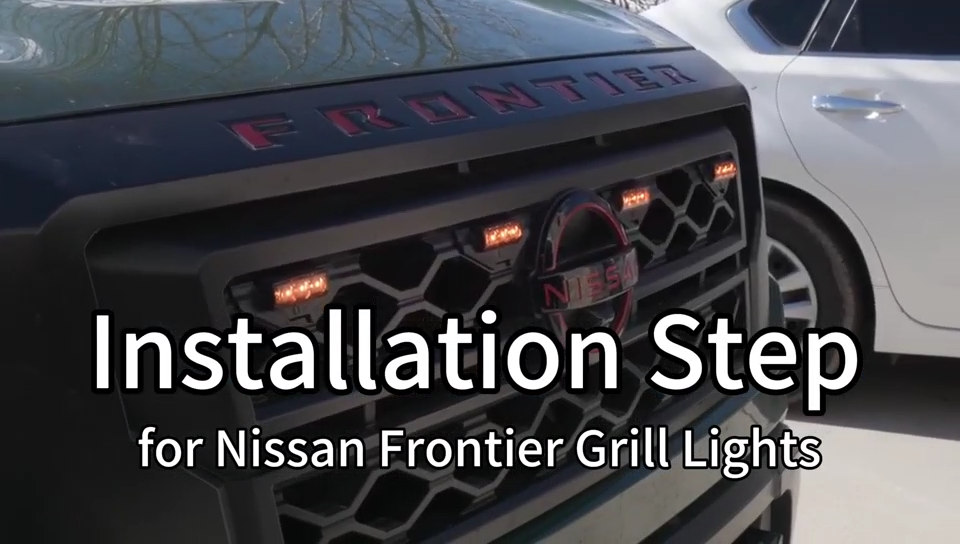 LED Grille Lights For 2022 2023 2024 Nissan Frontier S SV Pro4x OEM ...