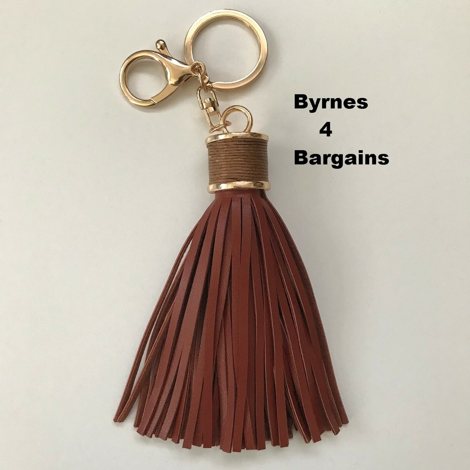 Tassel Handbag Key Chain Key Ring Faux Leather Handbag Accessories Gift ...