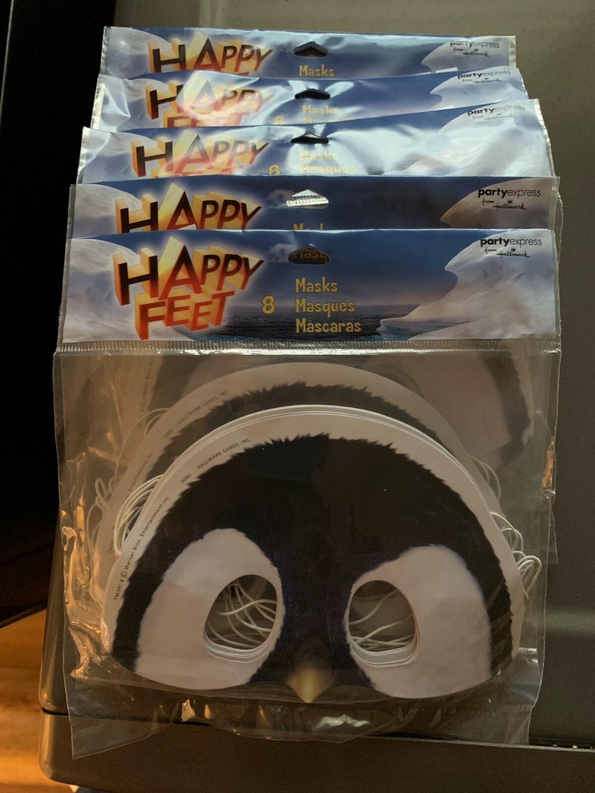 5 packs (40 total) Happy Feet Hallmark party express masks (new) | eBay