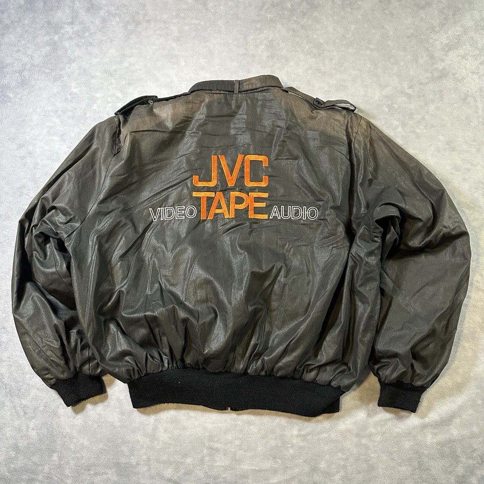 Vintage JVC Jacket Mens Extra Large Video Tape Audio Boxy Made In USA ...
