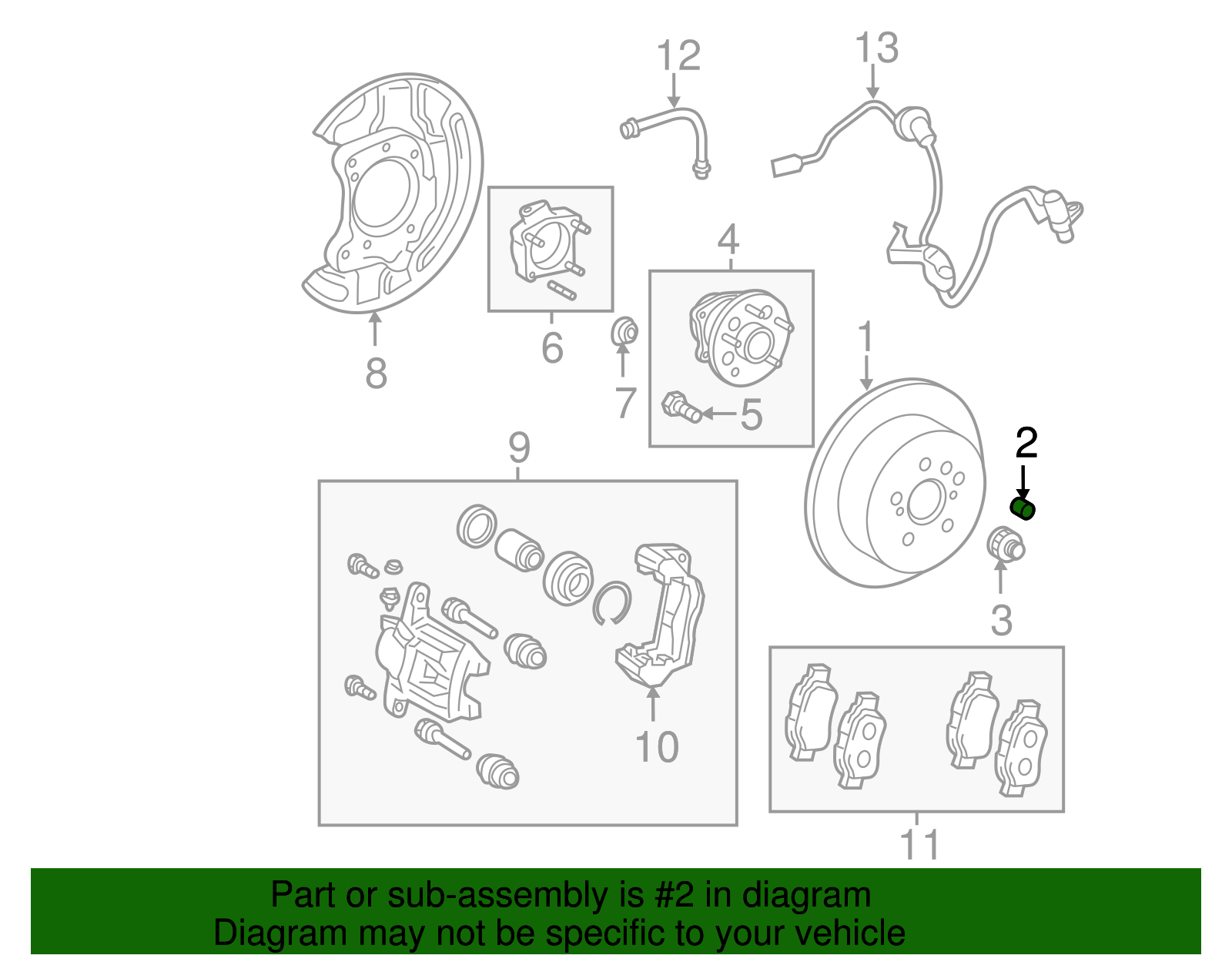 Genuine Toyota Rotor & Rear Brake Shoe Adjusting Hole Plug 47491-22020 ...