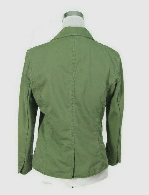 J Crew Chino Jacket M Green Cotton Weathered Broken-In Twill Blazer ...
